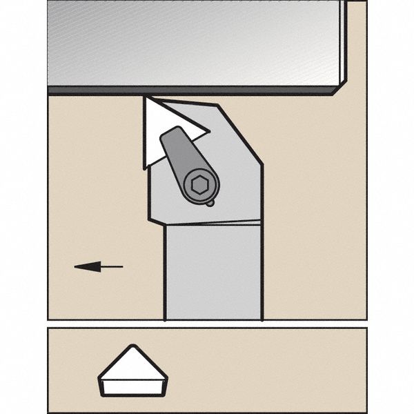 WIDIA, Triangle, Non-Coolant Through, Toolholder - 273ZE7|CTGPR2020K16 ...