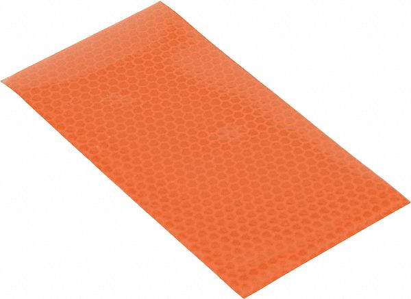 VESTIL REFLECTIVE SHEETING, ORANGE, 3 X 6 IN, ORANGE, POLYCARBONATE, 1 ...