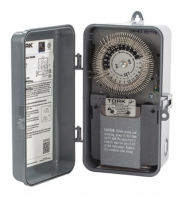 TORK CYCLE TIMER,SPDT,120VAC,4-1/2" L - Cycle Timers - NSI8001N | 8001 ...