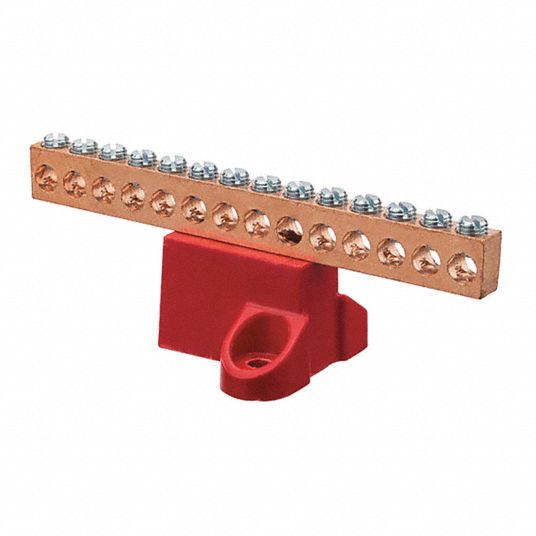 NSI INDUSTRIES, 14 Terminals, For 14 AWG CU to 2 AWG CU, Isolated ...