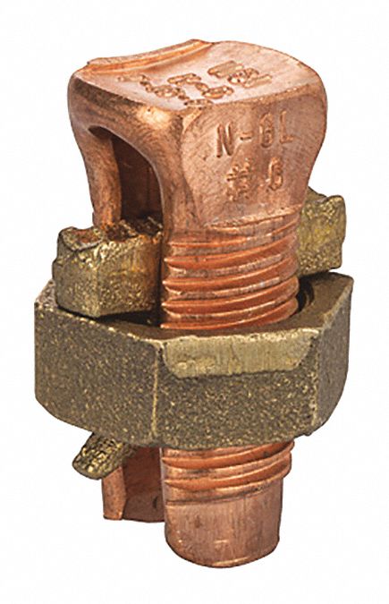 Split Bolt,Copper,6 AWG,3 Wire - Grainger