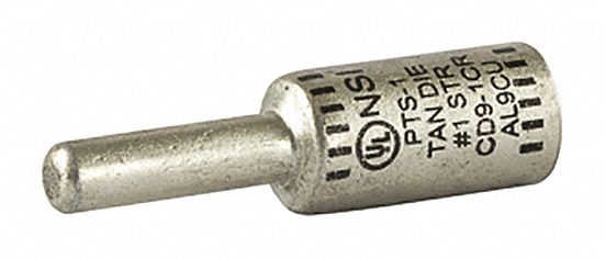 Pin Terminal,Aluminum,Aluminum Pin,1 AWG - Grainger