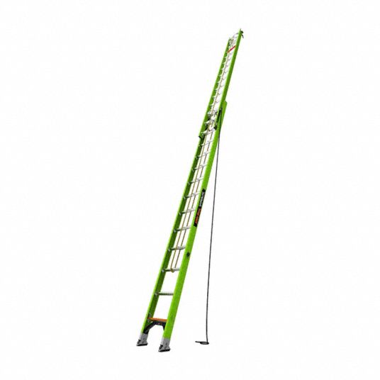 LITTLE GIANT, 28 ft Ladder Size, Fiberglass, Extension Ladder - 824WC4 ...