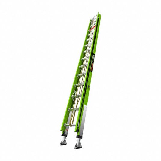 LITTLE GIANT, 28 ft Ladder Size, Fiberglass, Extension Ladder - 824WC5 ...