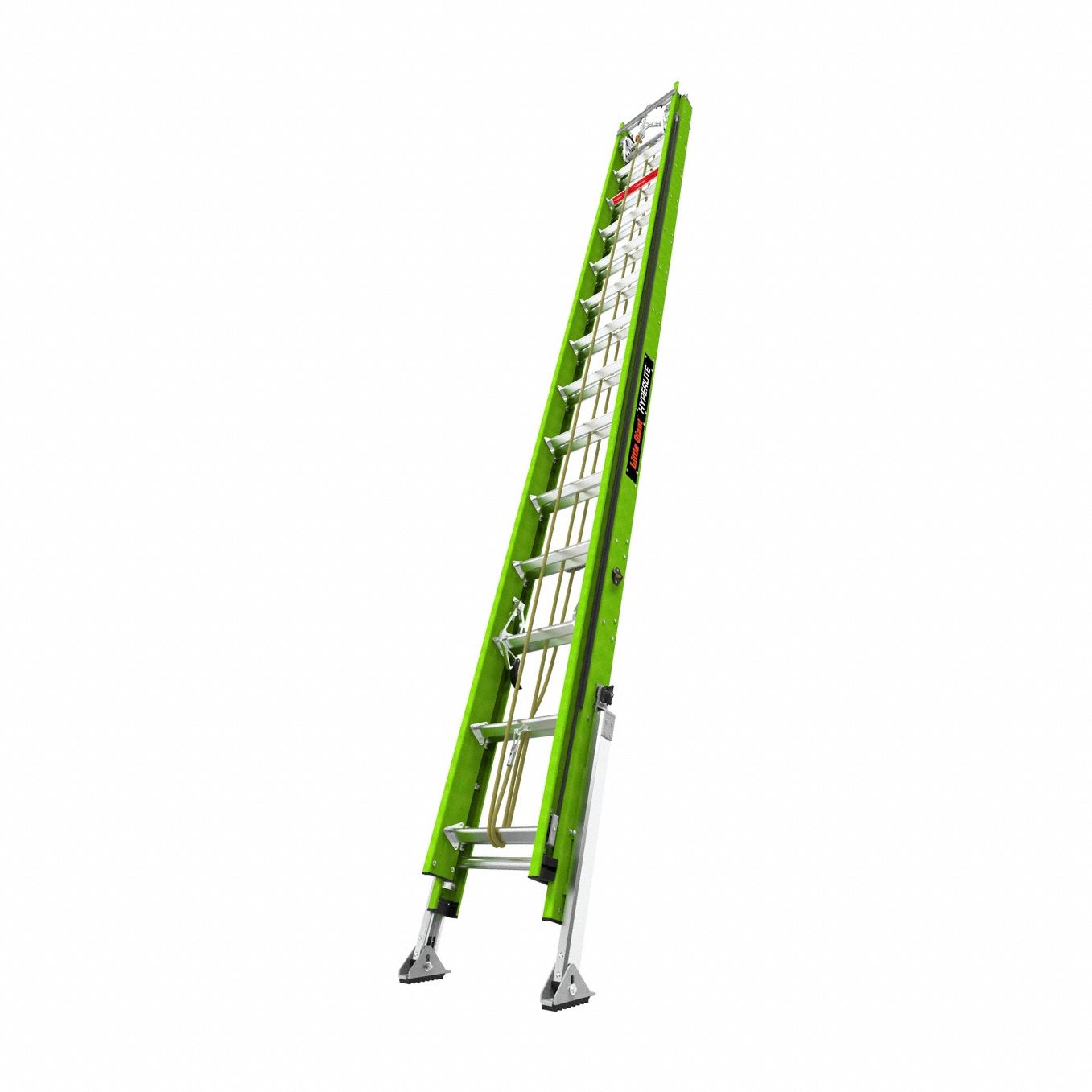 LITTLE GIANT, 28 ft Ladder Size, Fiberglass, Extension Ladder - 824WC6 ...