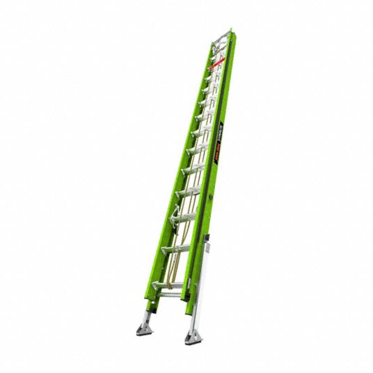 LITTLE GIANT, 28 ft Ladder Size, Fiberglass, Extension Ladder - 824WC6 ...