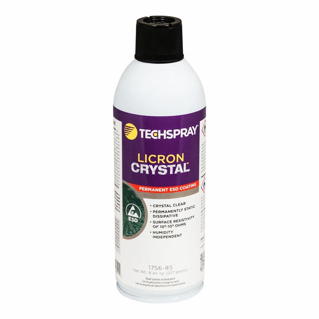 TECHSPRAY Aerosol Antiestático Licron,8 oz,ESD seg - 32LE87 | 1756-8S ...