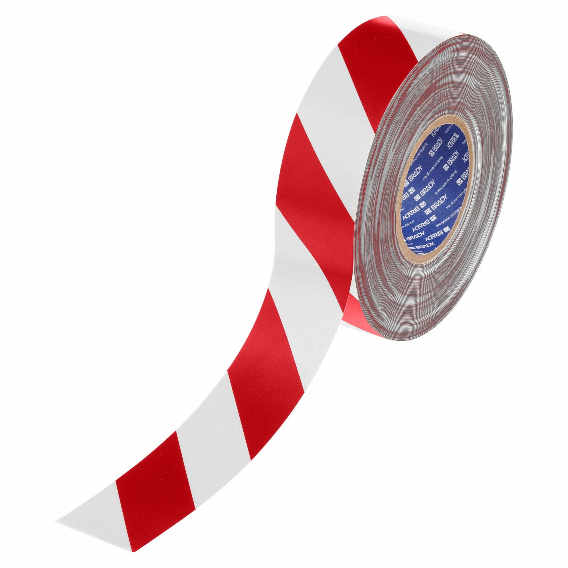 Striped, Red/White, Floor Marking Tape - 818FW0|177025 - Grainger