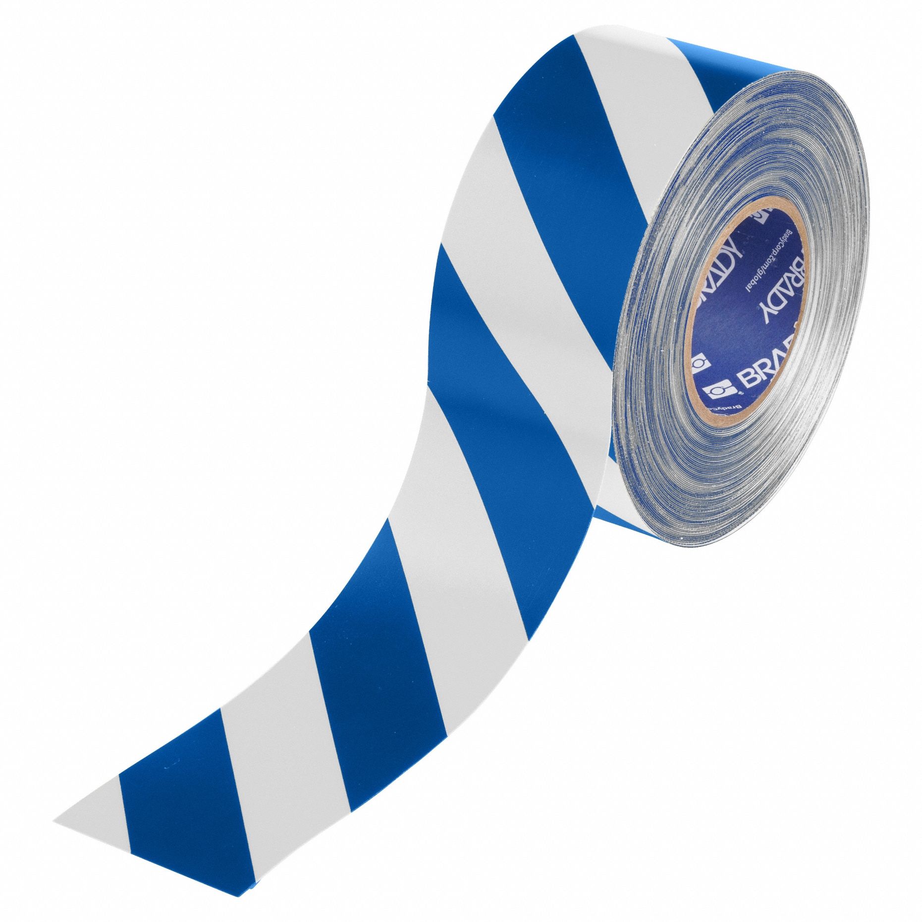 Striped, Blue/White, Floor Marking Tape - 818FT9|177054 - Grainger