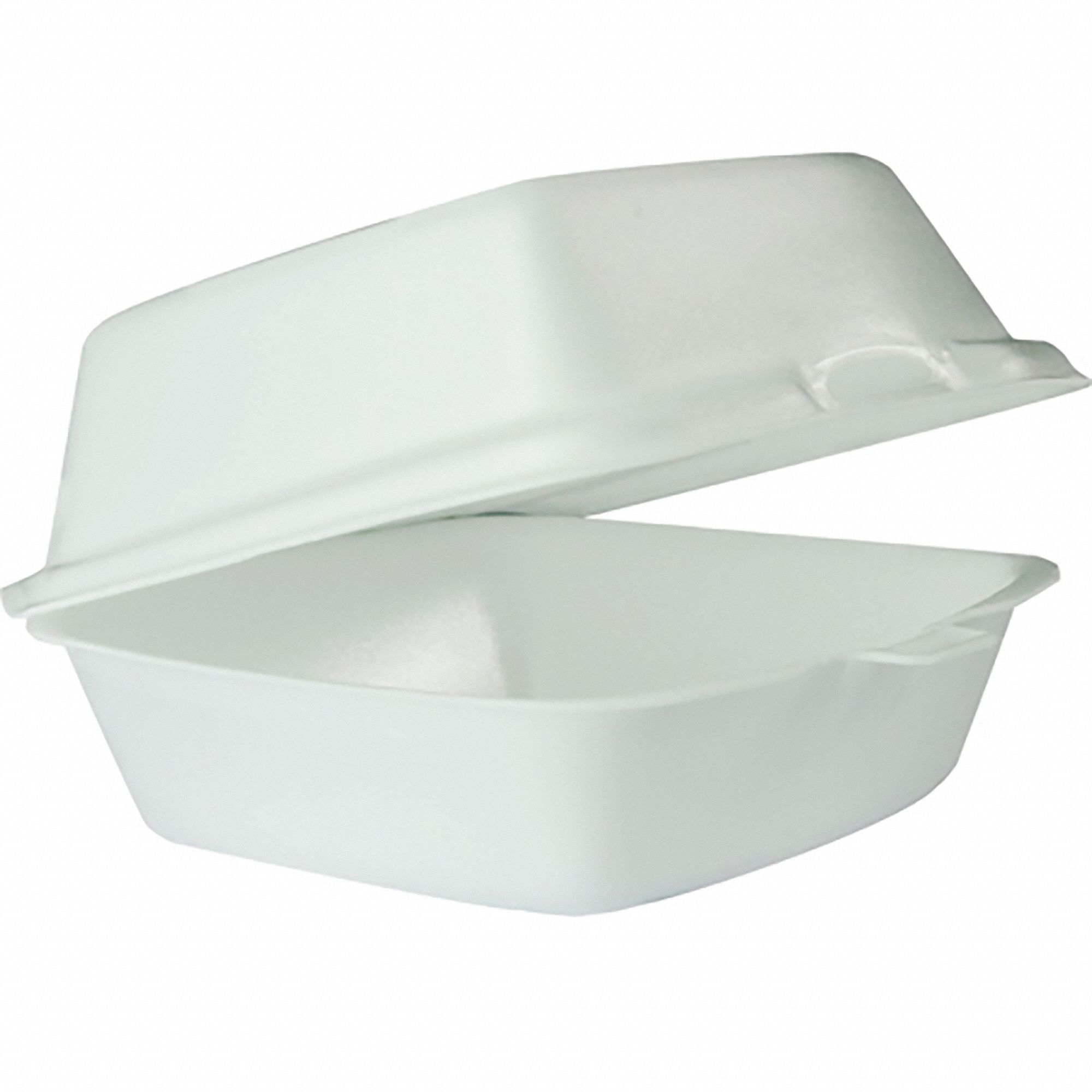 DART, White, Hinged Lid Container Container, Disposable Carry-Out Food ...