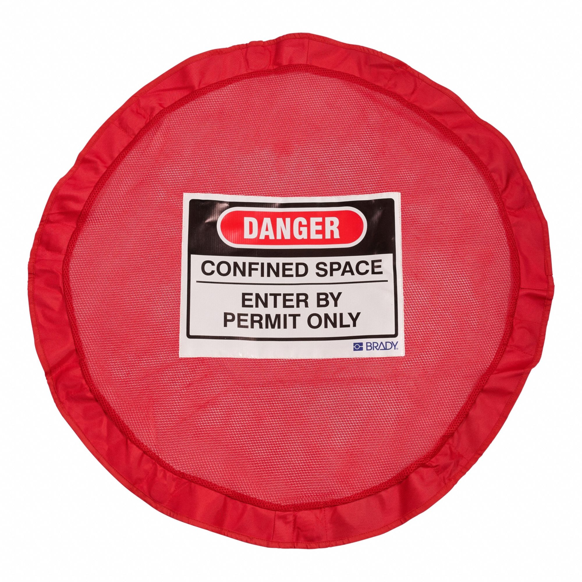 BRADY, Polyester, 23 in Overall Wd, Magnetic Confined Space Cover ...