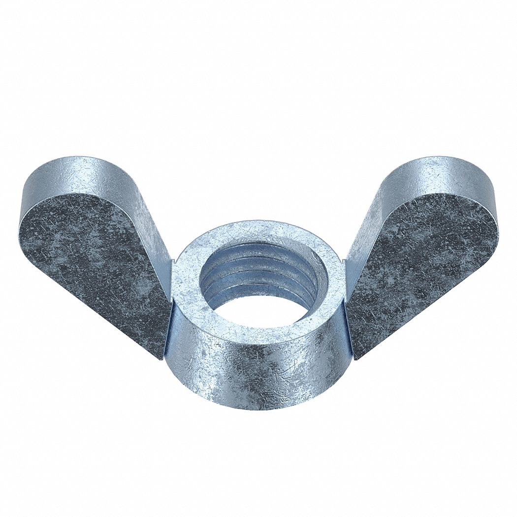 M10-1.50 Thread Size, Steel, Wing Nut - 177L91|L16270.100.0001 - Grainger