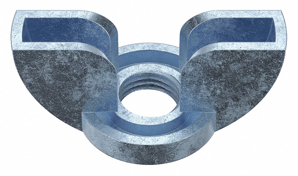 1/4"-20 Thread Size, Steel, Wing Nut - 177M14|B16260.025.0001 - Grainger