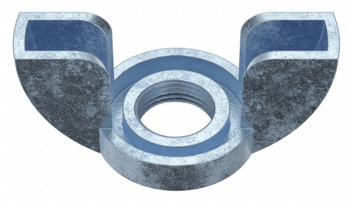 3/8"-16 Thread Size, Steel, Wing Nut - 177M16|B16260.037.0001 - Grainger