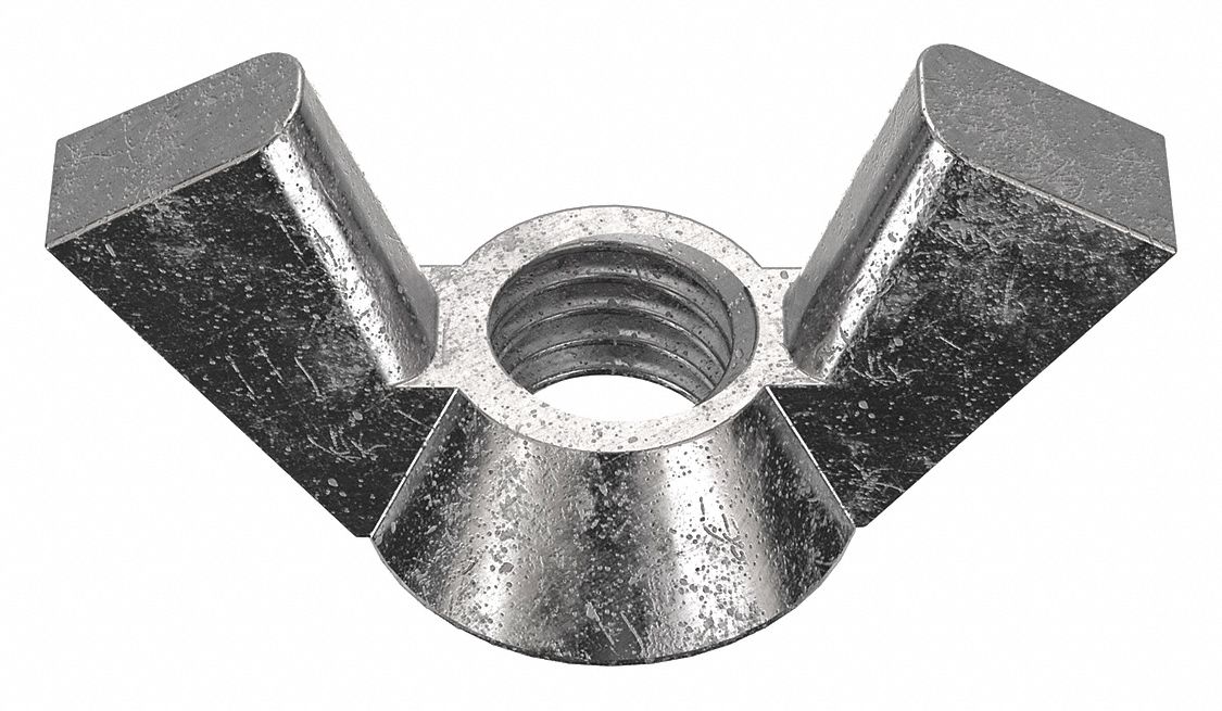 1/2"-13 Thread Size, Stainless Steel, Wing Nut - 177M36|B51810.050.0001 ...
