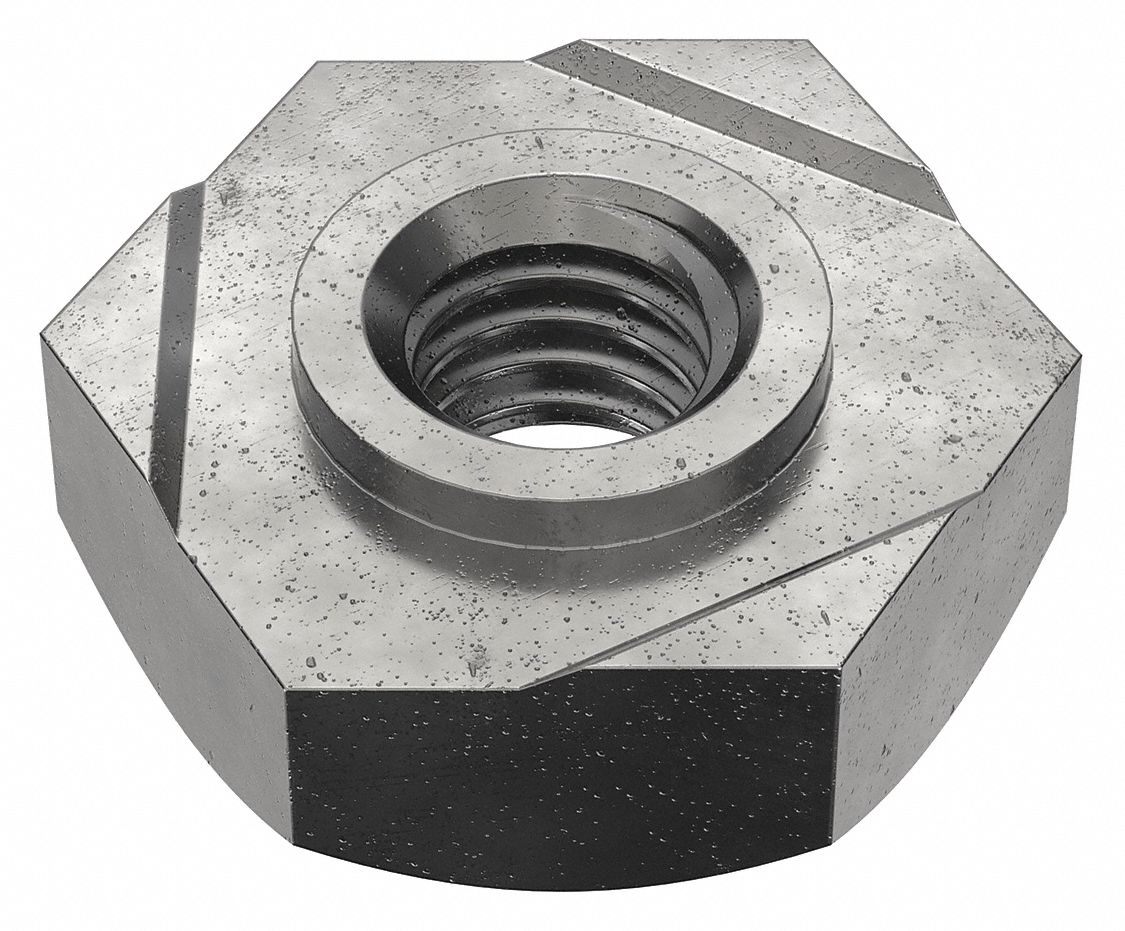 M3-0.50 Thread, Hex, Weld Nut - 177M54|L14020.030.0001 - Grainger