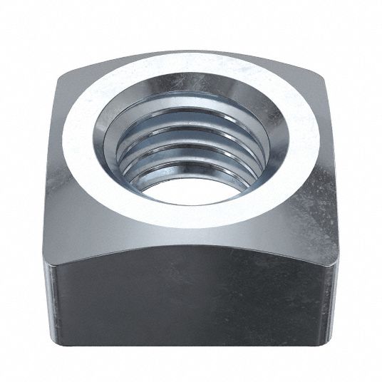 1/2"-13 Thread Size, Steel, Square Nut - 177U87|B11140.050.0001 - Grainger