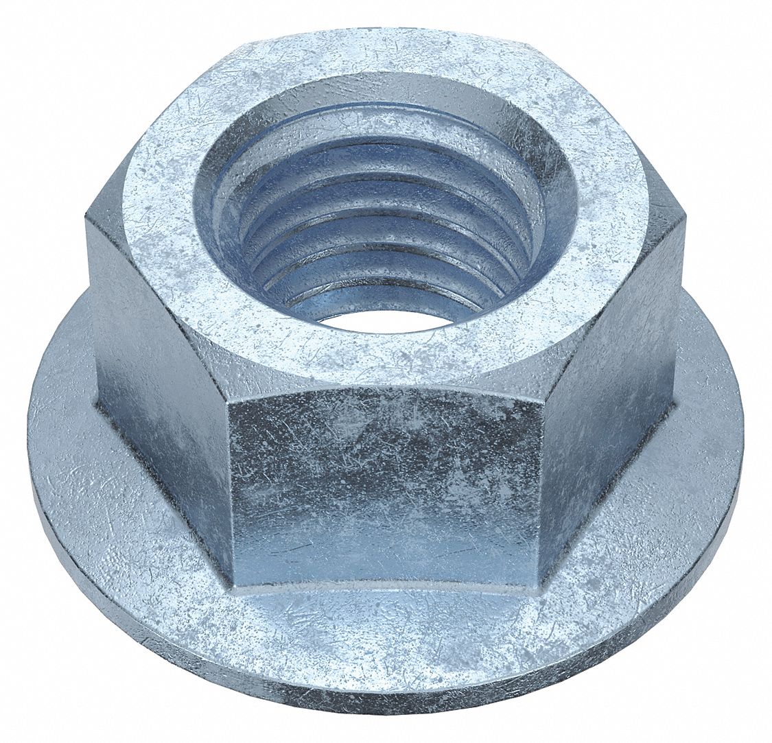M12x1.75 Thread, Steel, Flange Nut - 177X39|L11590.120.0001 - Grainger