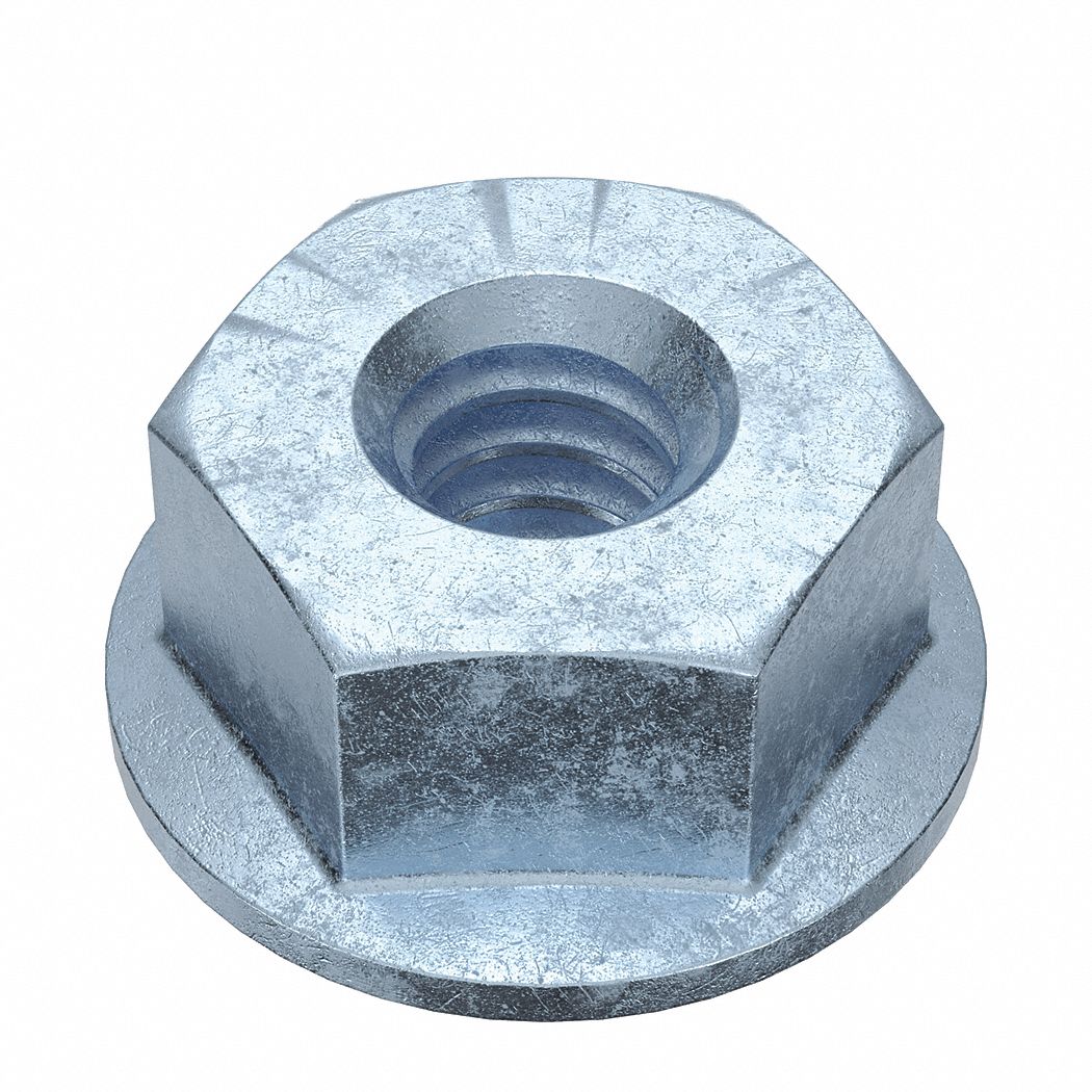 Serrated, #10-24 Thread Size, Lock Nut - 177X79|B11610.019.0001 - Grainger