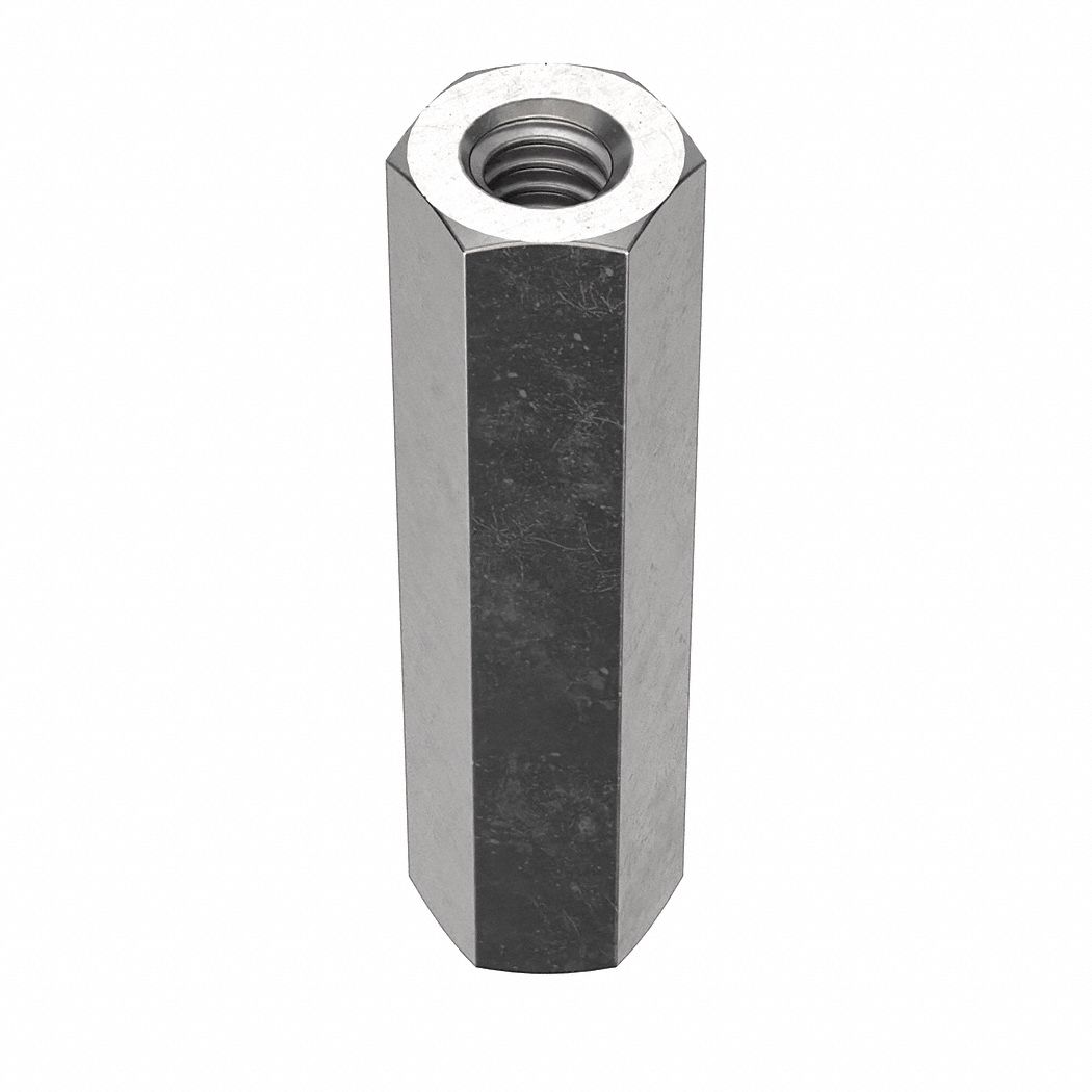 Plain, 18-8, Coupling Nut - 178P63|B51106.025.0175 - Grainger