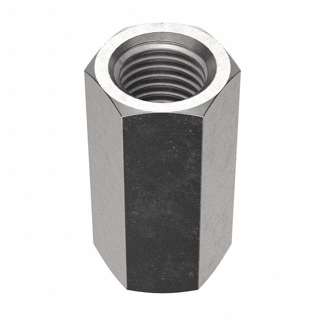 Plain, 18-8, Coupling Nut - 178P70|B51106.100.0275 - Grainger