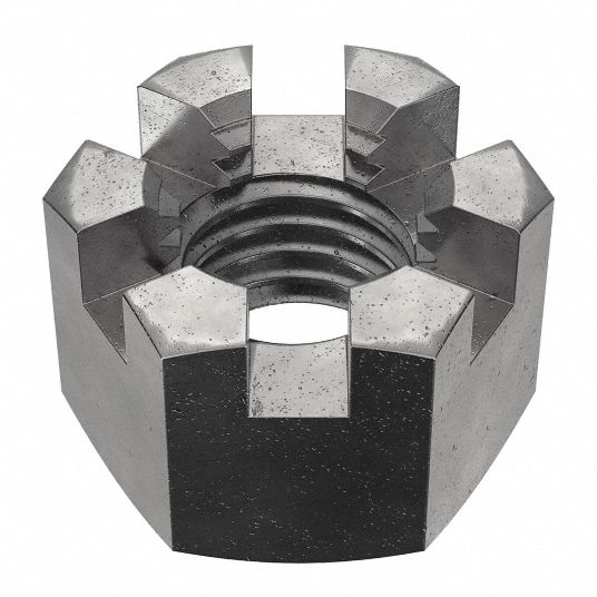 Slotted Castle, Std Hex, Castle Nut - 178P89|L12000.140.0001 - Grainger