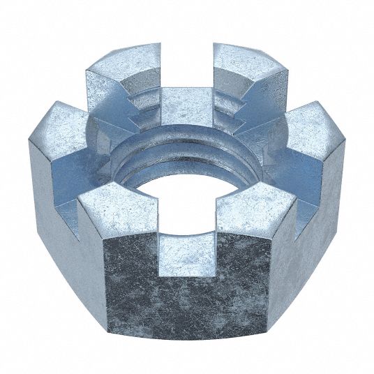 Slotted Castle, Std Hex, Castle Nut - 178R35|B12006.062.0001 - Grainger