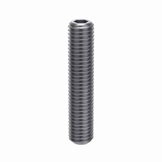 M12x1.75 Thread Size, 60 mm Overall Lg, Socket Set Screw - 179N36 ...