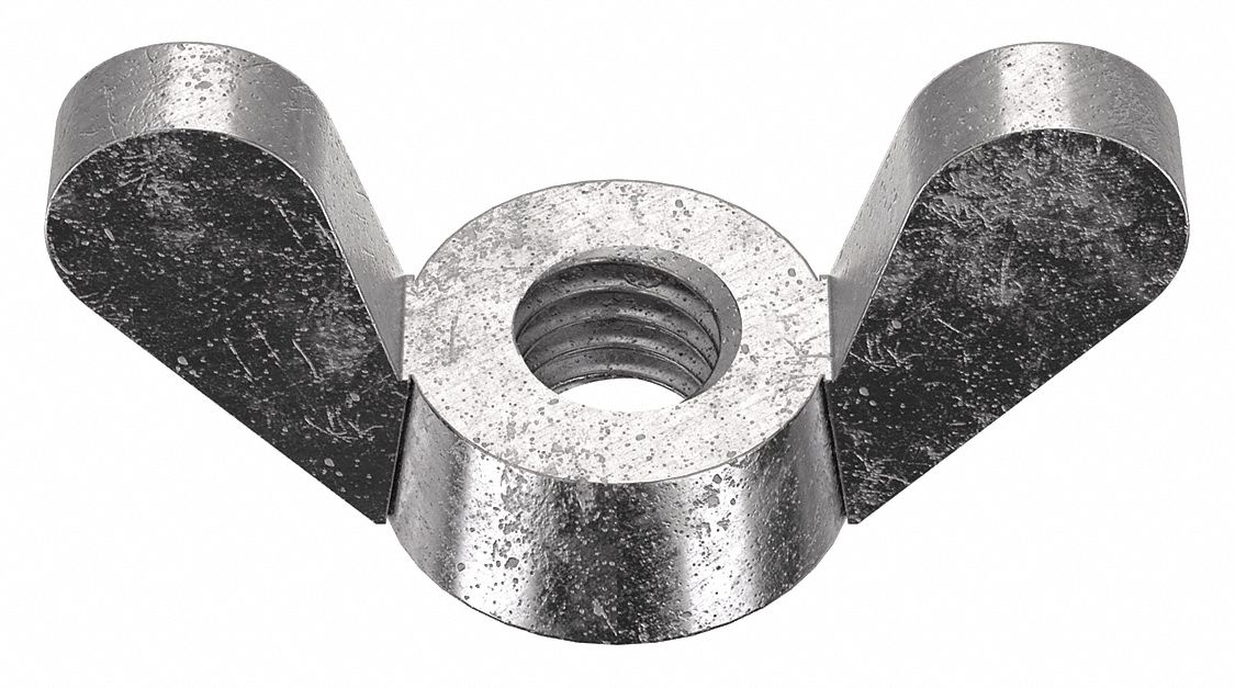 M6-1.00 Thread Size, Stainless Steel, Wing Nut - 179N89|L51810.060.0001 ...