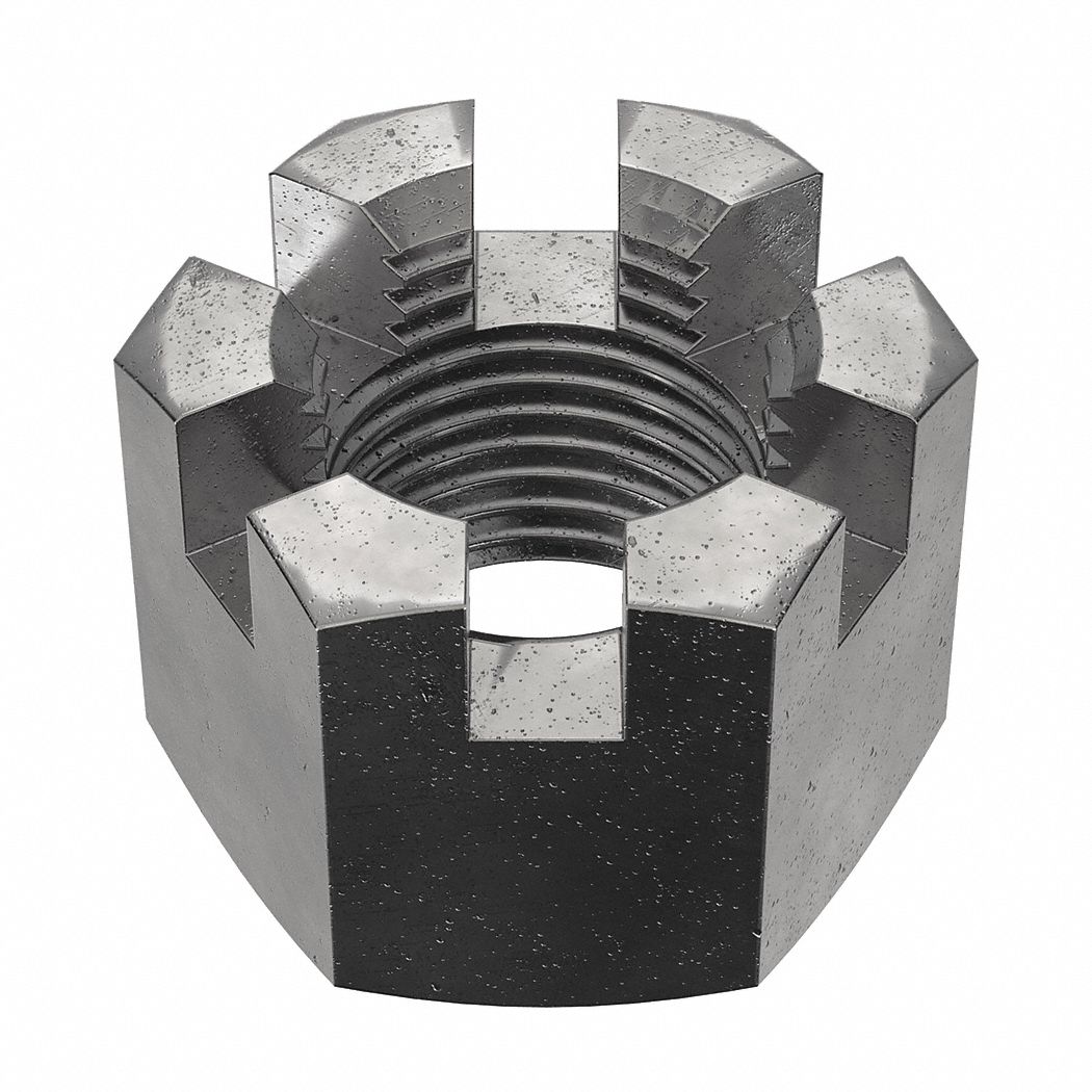 Slotted Castle, M16-1.50 Thread Size, Castle Nut - 179T74|L12020.160. ...