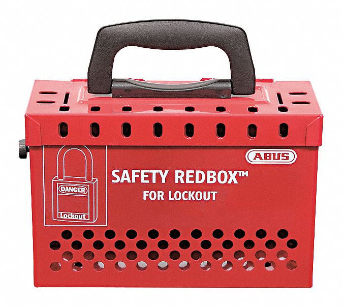 ABUS, Recycled Steel, Red, B835RED Standard Redbox w/ 12 padlock e ...