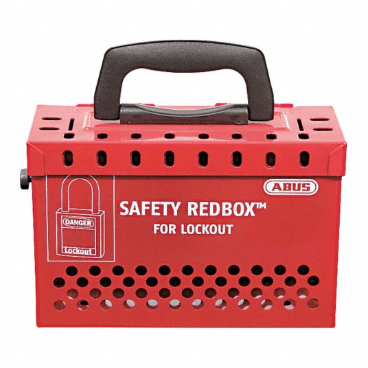 ABUS, Recycled Steel, Red, B835RED Standard Redbox w/ 12 padlock e ...