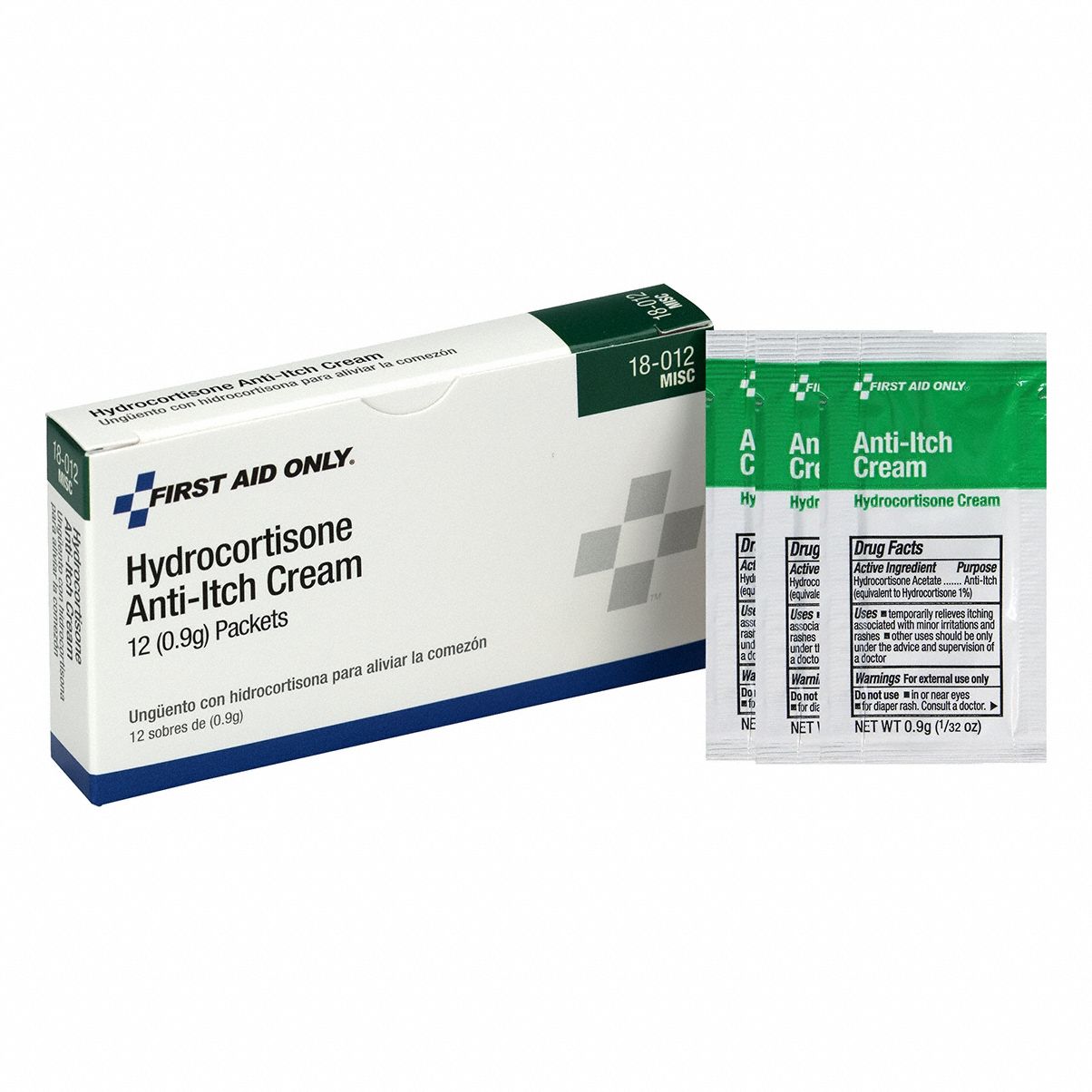 FIRST AID ONLY, Hydrocortisone Acetate, Cream, Topical Anti-Itch ...