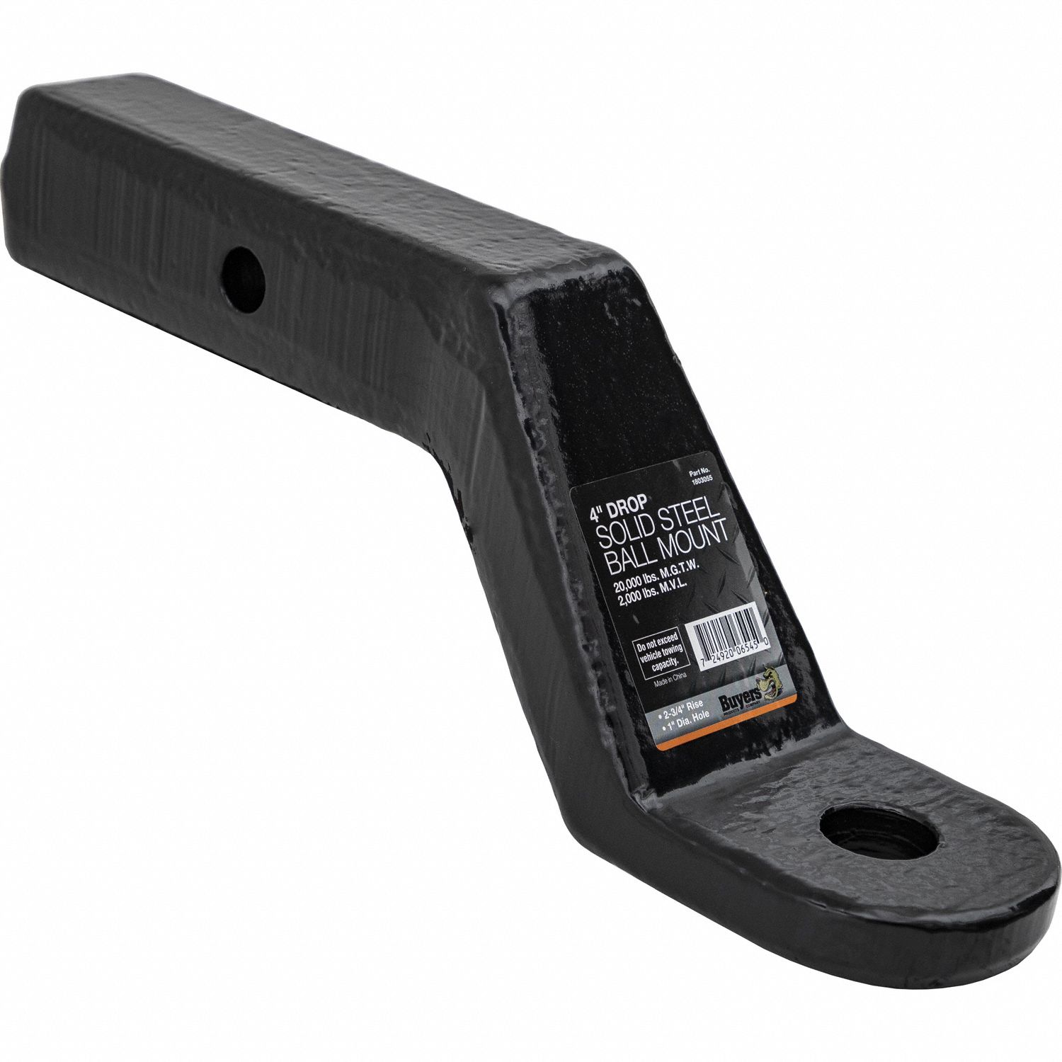 BUYERS PRODUCTS, IV/V, 1 in Compatible Ball Shank Dia, Ball Mount ...