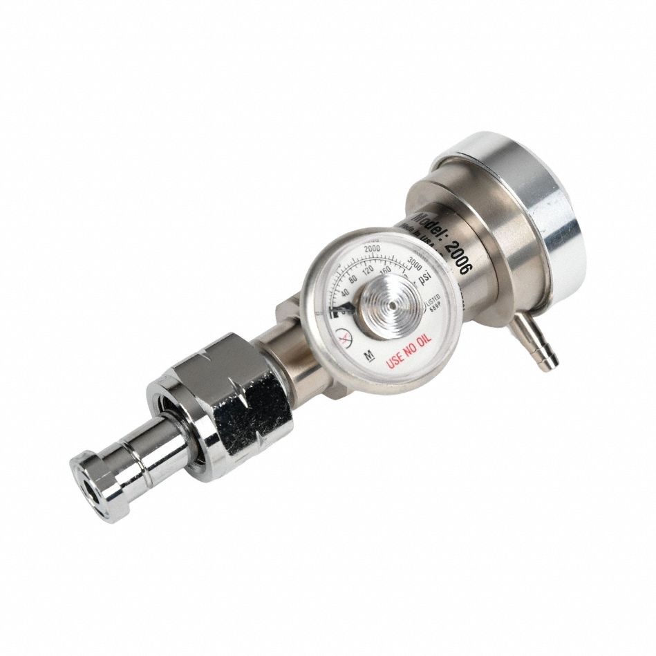 INDUSTRIAL SCIENTIFIC, Gas Regulator, Stainless Steel, Gas Cylinder ...