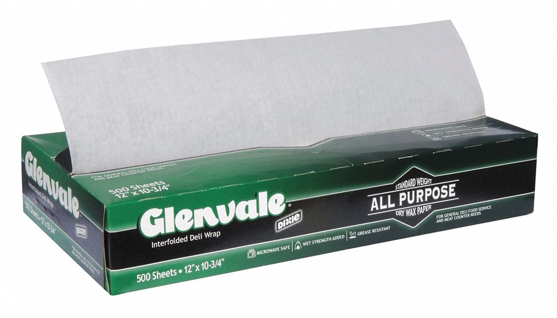 DIXIE, White, Medium-Wt, Deli Paper - 181P04|G12 - Grainger
