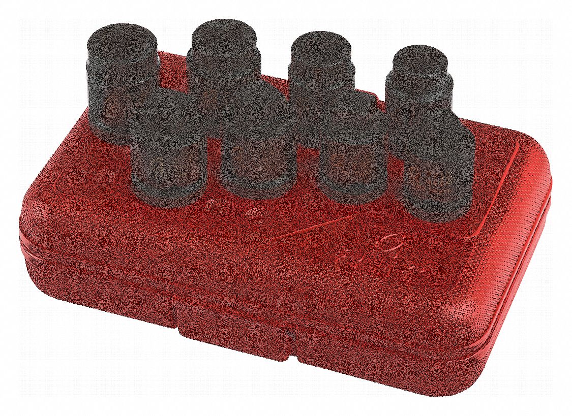 SUNEX TOOLS, Pipe Plug Socket Set,8 pcs.,1/2" Drive - 182L48|2841 ...