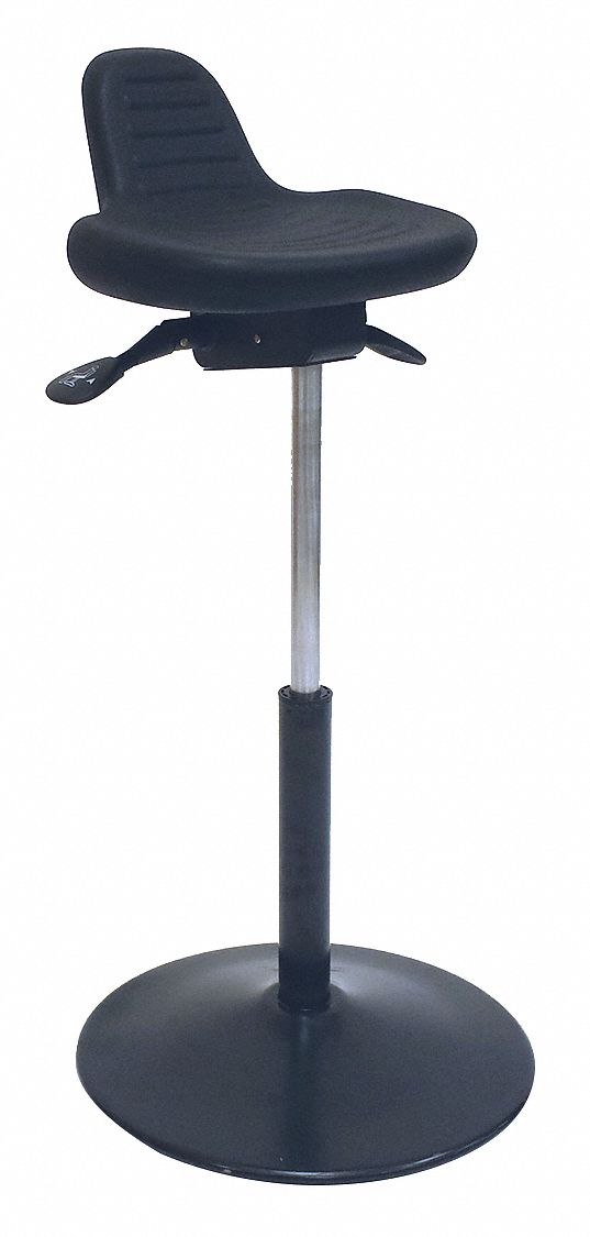 SHOPSOL, 23 in Overall Ht, Pneumatic Lever, Sit Stand Stool - 182Y79 ...