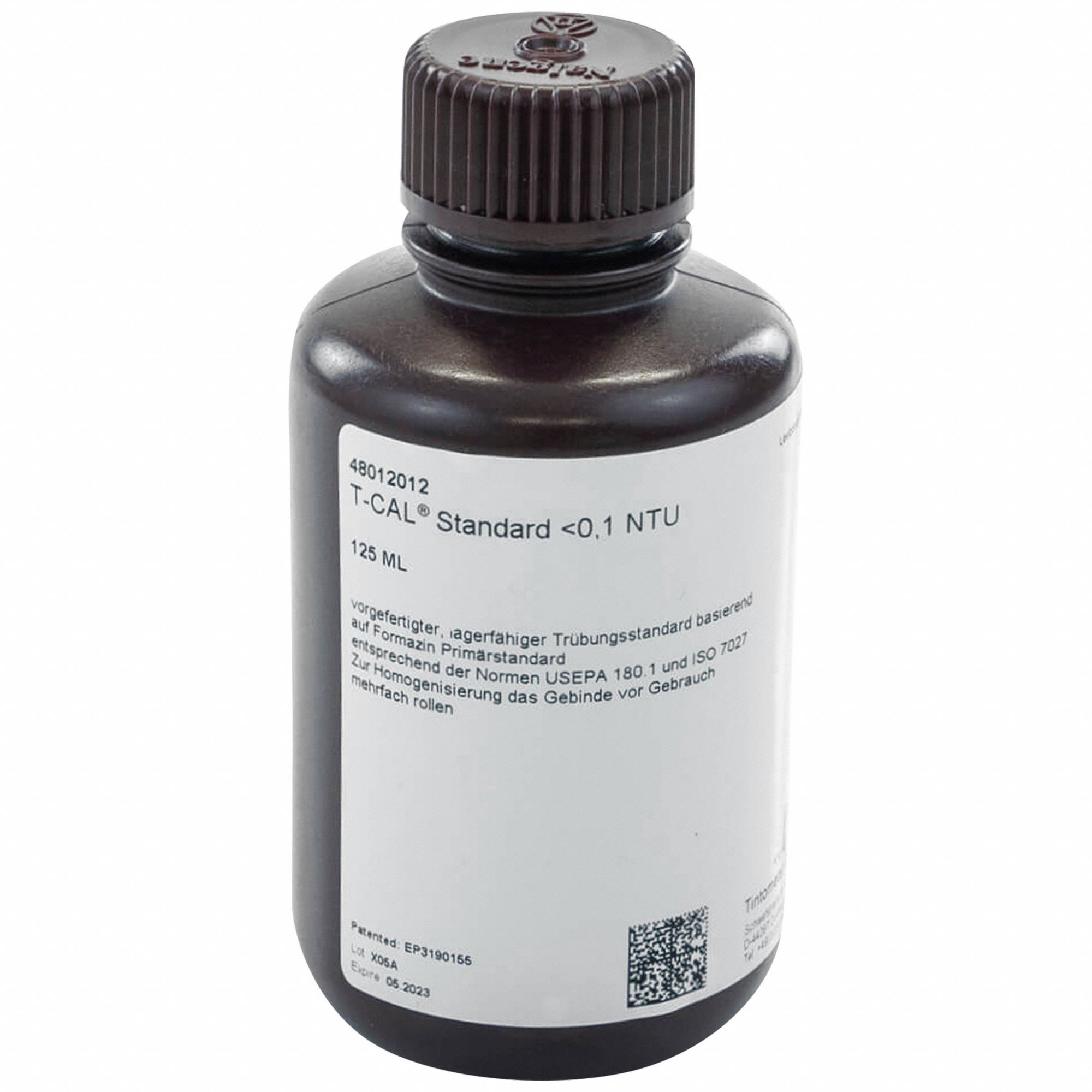 125 mL, 125, Water Testing Solution - 800WT4|T-CAL TURBIDITY STANDARD ...