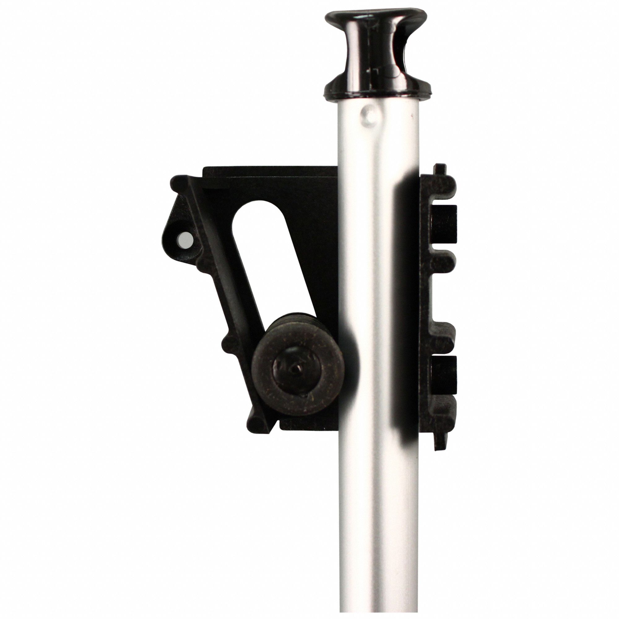 IMPACT Mop and Broom Holder: For 1 3/8 in Handle Dia, Black, 2 5/8 in ...