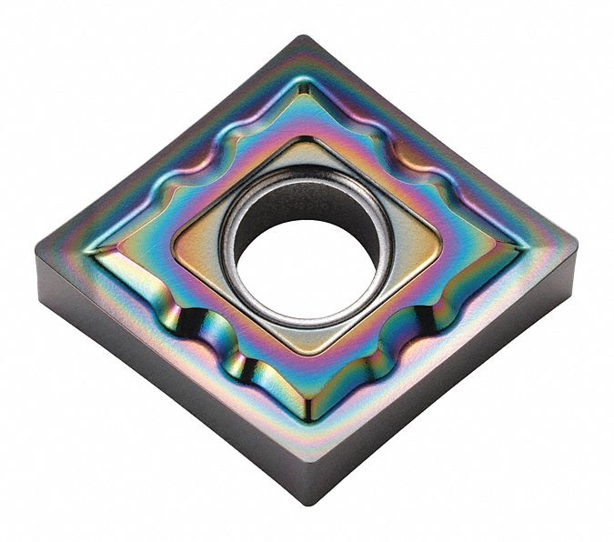 KYOCERA, Neutral, 3/16 in Thick, Diamond Turning Insert - 185KN7 ...