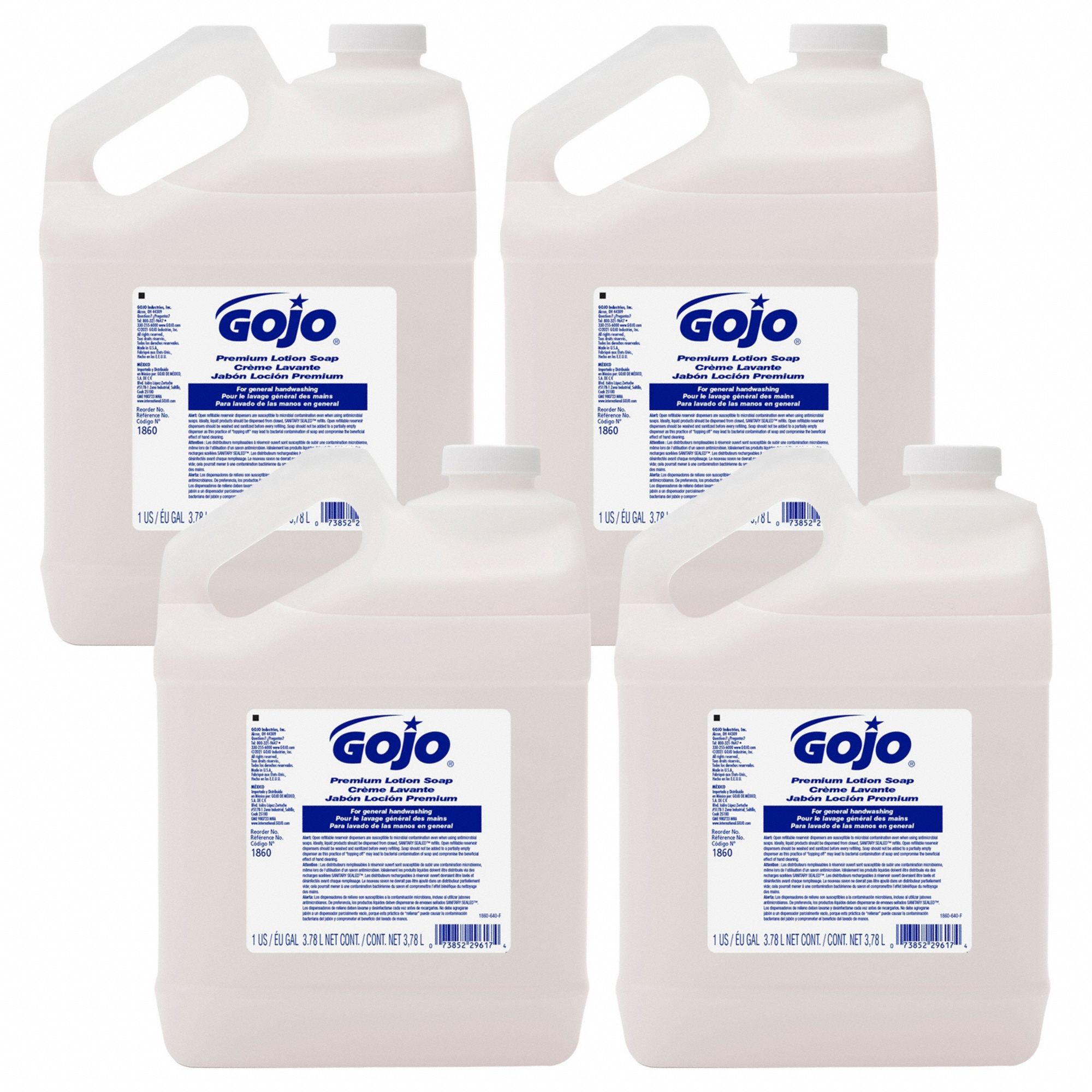 GOJO, Lotion, 1 gal, Hand Soap - 793ET7|1860-04 - Grainger