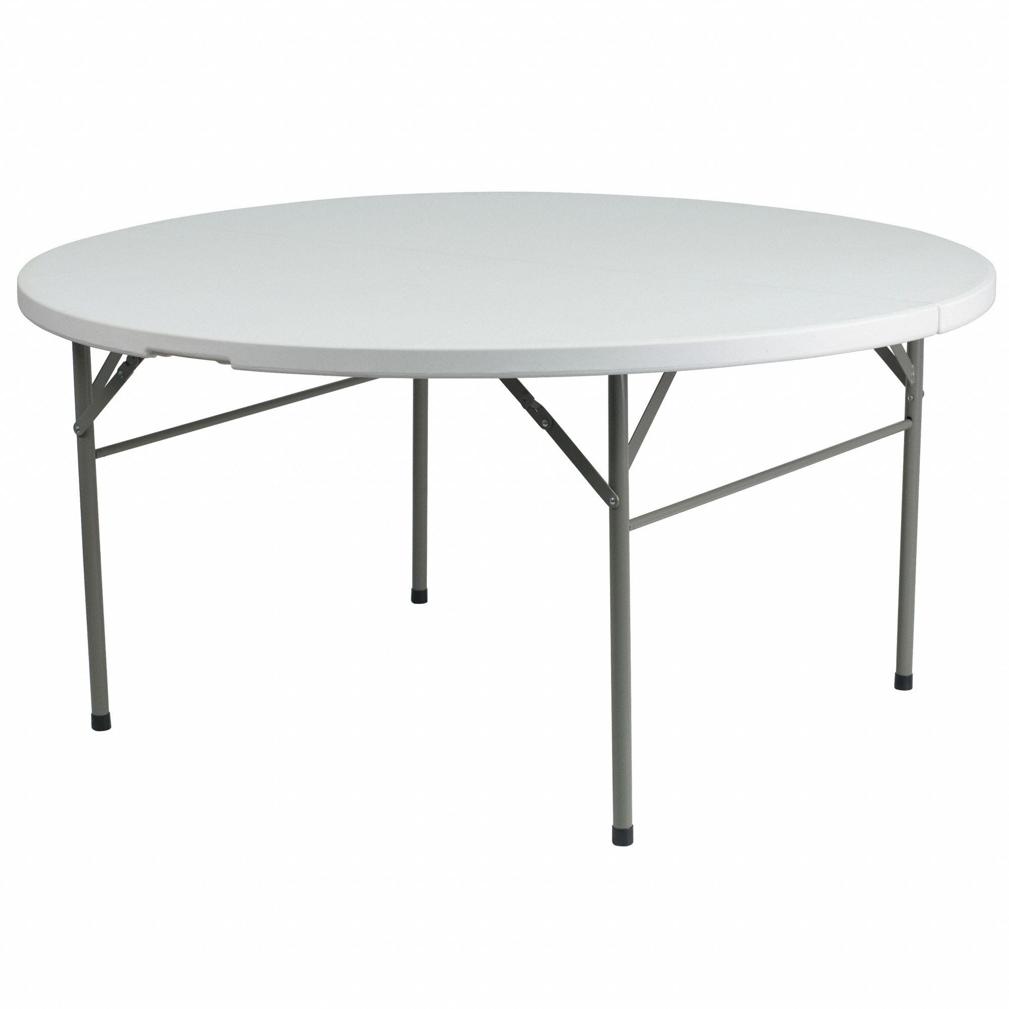 FLASH FURNITURE, Round Table Shape, White Tabletop, Folding Table ...
