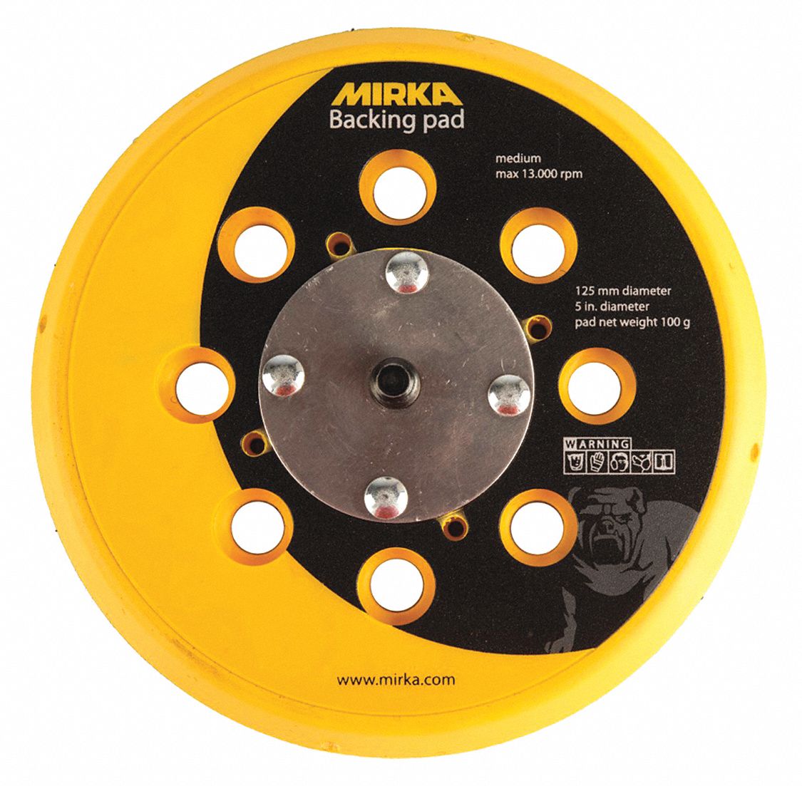 Backup Pad,5" Grip 28H, 1 EA - Grainger