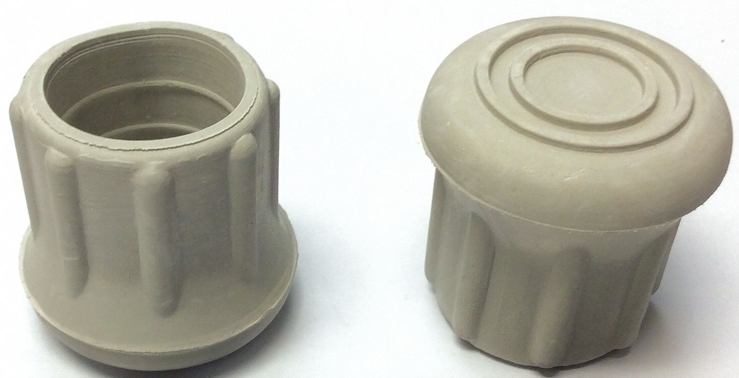 Rubber, Round, Furniture Protective Leg Tips - 18AD37|LTB 20GN - Grainger