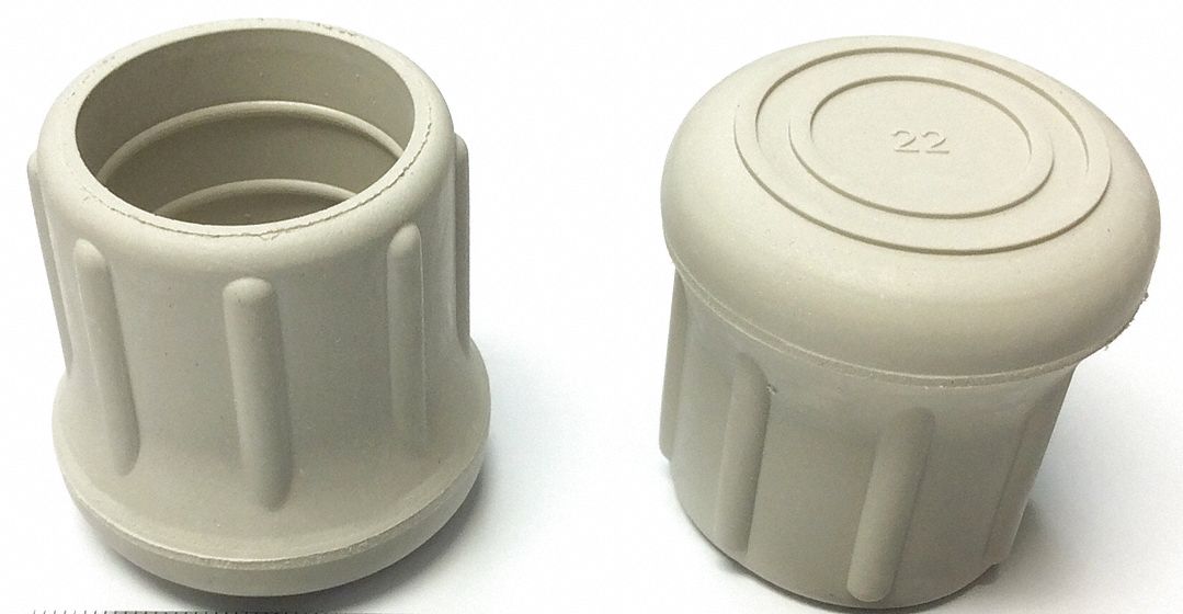 GRAINGER APPROVED PROTECTIVE LEG TIP,SLIPON,RD,1-7/32,PK10 - Furniture ...