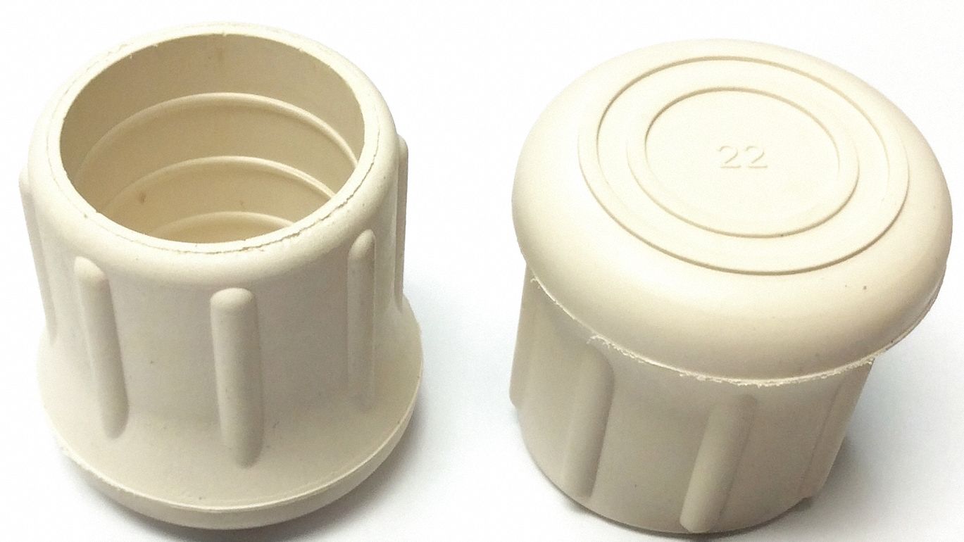 EPDM, Round, Furniture Protective Leg Tips - 18AH21|LTB22WE/W - Grainger