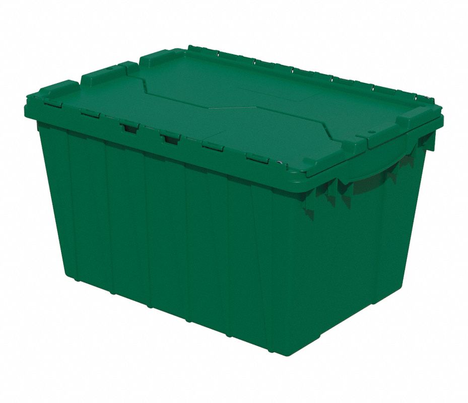 AKRO-MILS Contenedor con Tapa Unida, Sólida, No, Sí, Plástico, 140°F ...