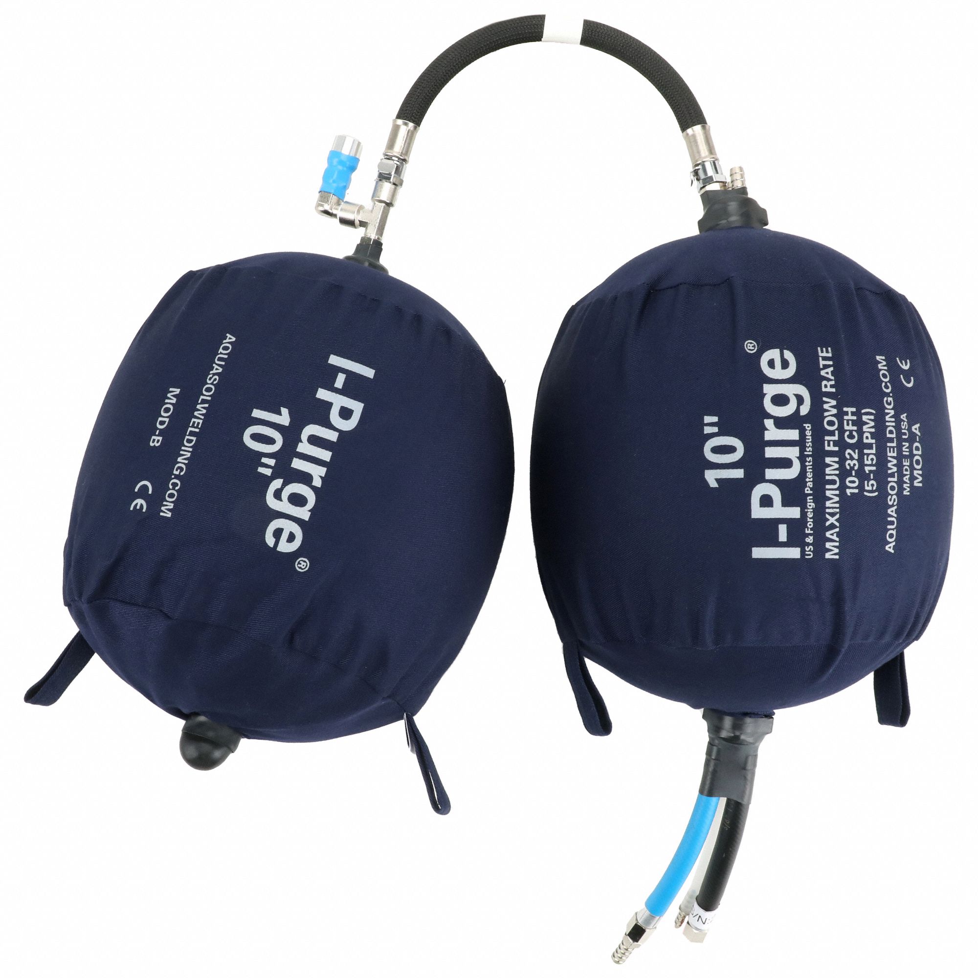 AQUASOL, For 10 in Max Pipe Dia, 12 in Harness Lg, Inflatable Purge ...