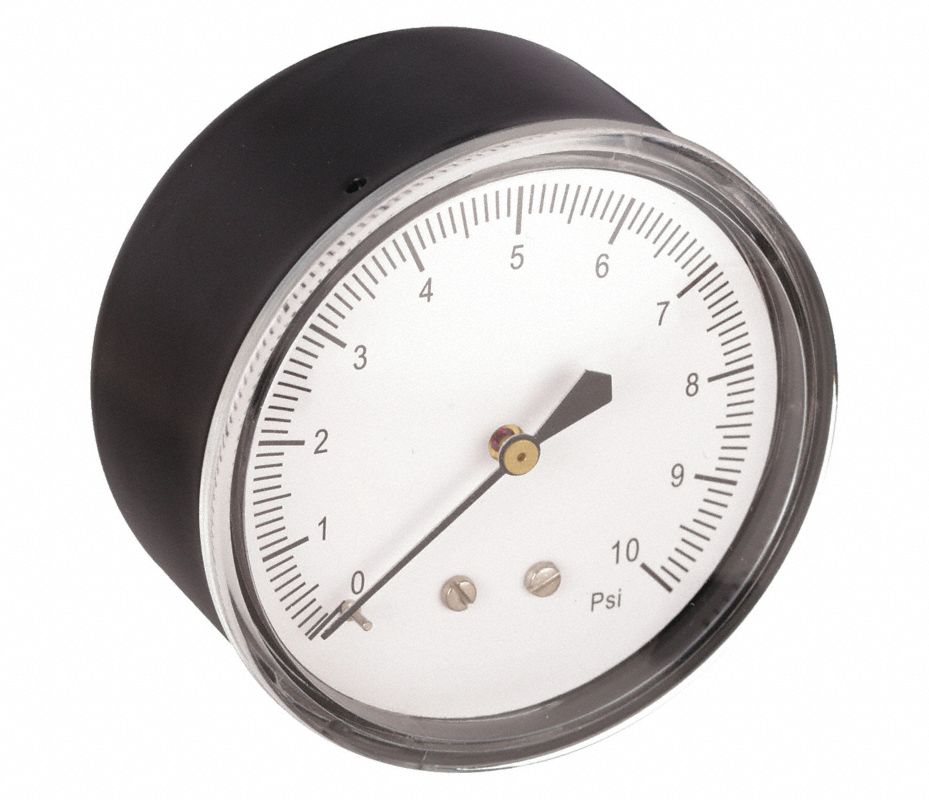 APPROVED VENDOR Manómetro,1/4" NPT,0 a 10 psi,Acero - 18C791 | 18C791 ...